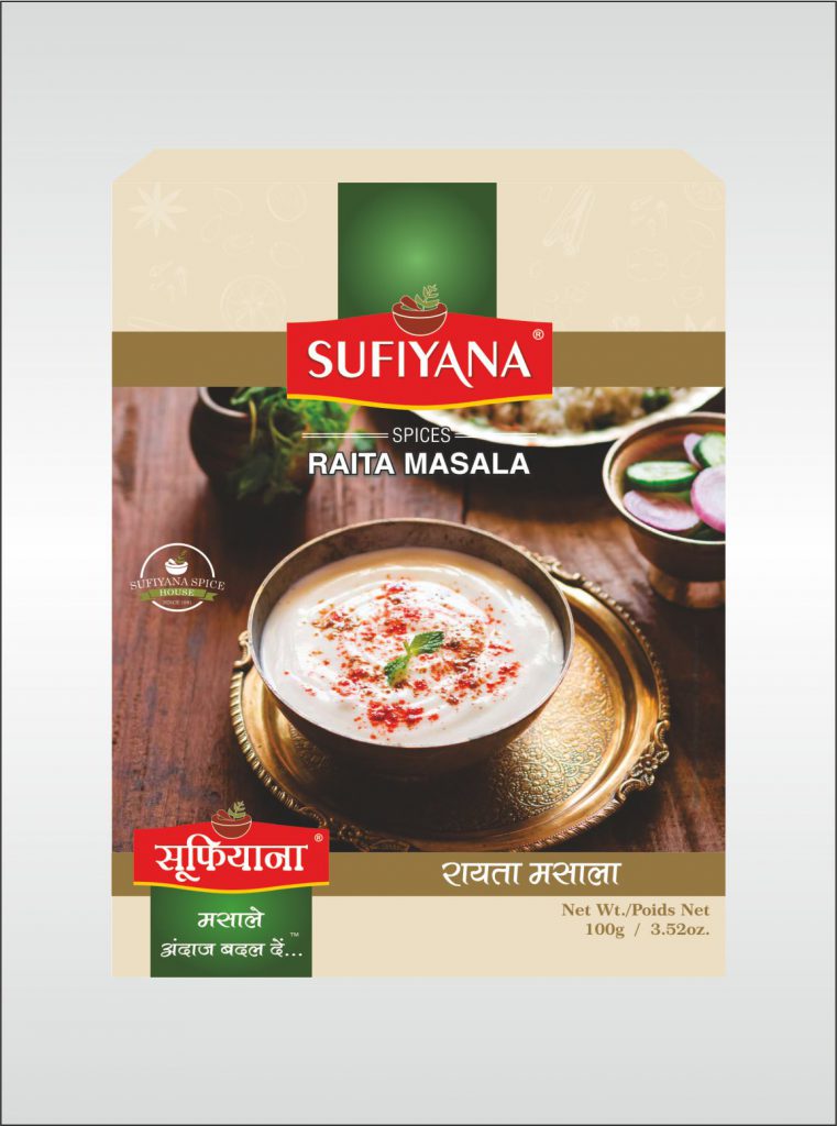 RAITA MASALA POWDER Net Wt. 100g – Sufiyana Group